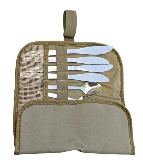Cutlery Roll-up Compact 4-Set RS Kitted Khaki – Premium Overland Outfitters