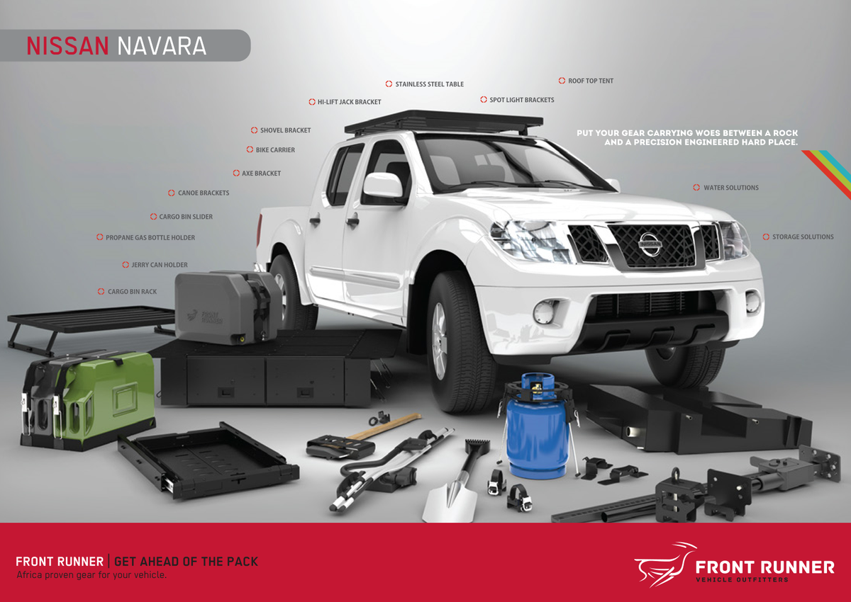 Nissan Navara D40 Slimline II Roof Rack Kit – Premium Overland Outfitters