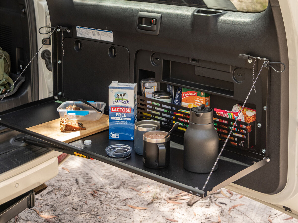 Kaon Rear Door Drop Down Table and Cage for Toyota Prado 150 / Lexus G ...